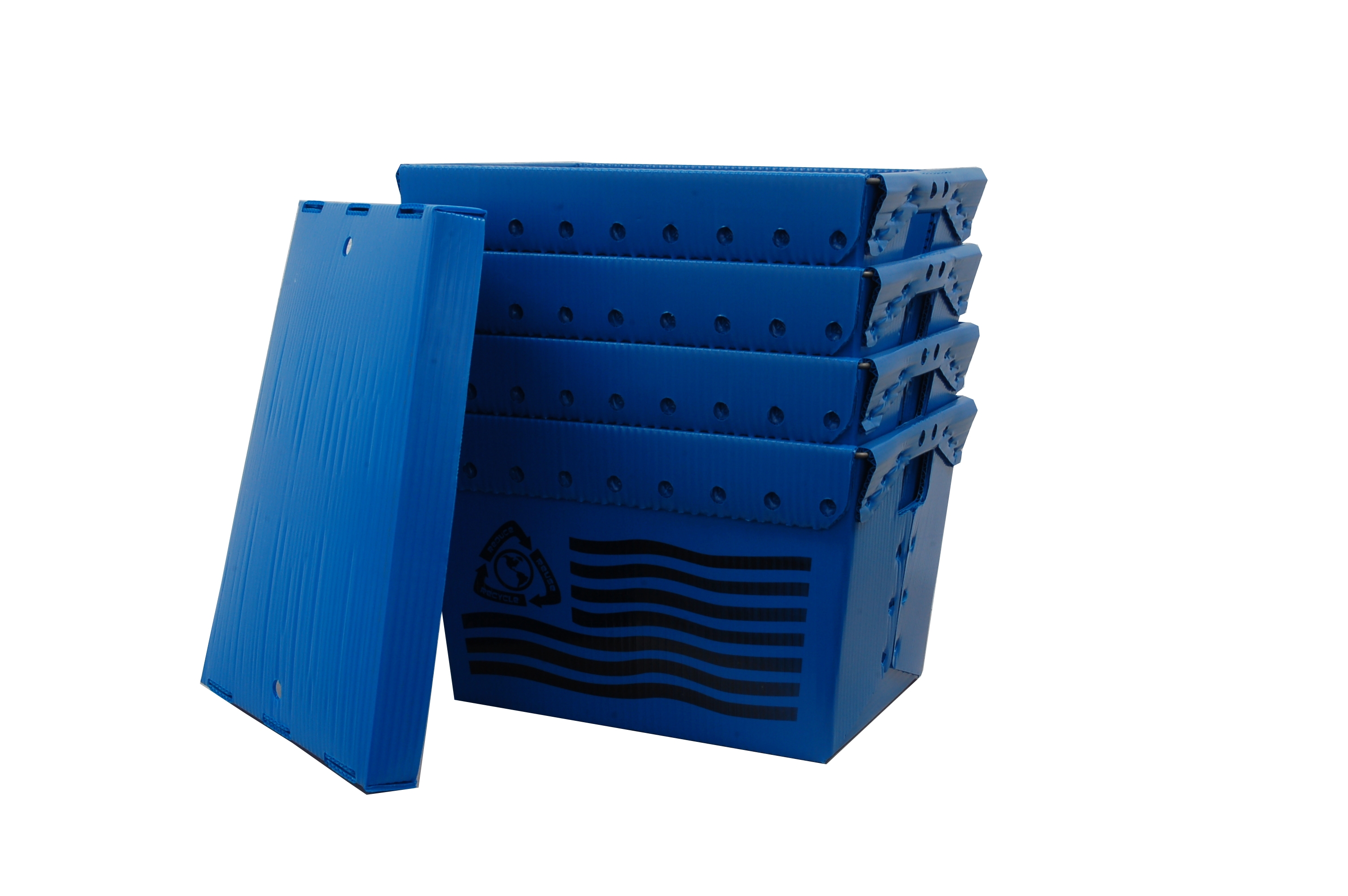 Corrugated Plastic Postal Totes For Sale - Viable Packaging